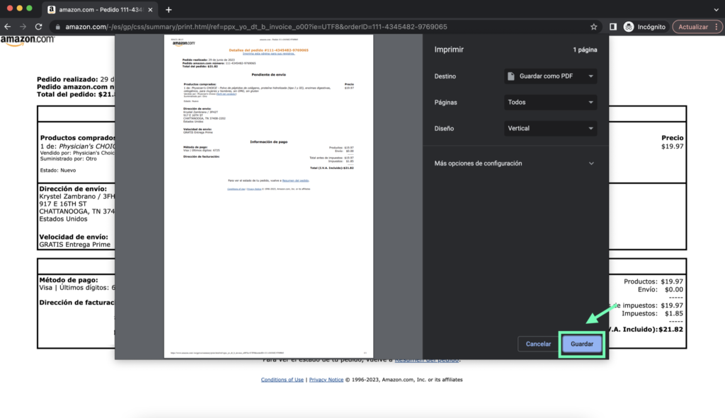 Desde Amazon Web: ¿Cómo obtener el comprobante de mi compra? – Centro ...